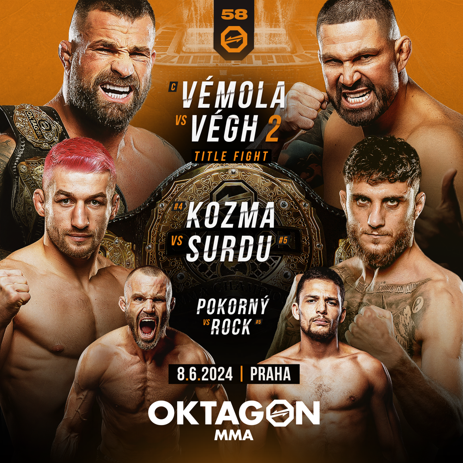 Karlos Vémola se opět utká s Attilou Véghem. Diváci Telly uvidí přímý přenos „Odvety století“ z ...